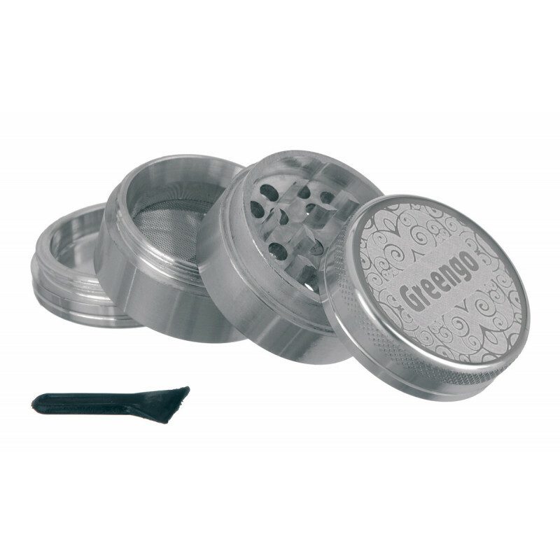 Greengo Grinder Gray 4 Parts 40mm - House Of Smart